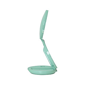 Zadro 4.5" Round LED Compact Mirror 10X/1X Travel Mirror with Lights and Magnification 3 AAA Batteries LED Makeup Mirror