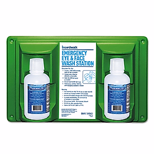Boardwalk 54842 Emergency Eyewash Station with 16 oz. Bottles (6/Kit)