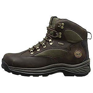 Timberland Men's Chocorua Trail Mid Waterproof Hiking Boot, Brown/Green, 12 D - Medium