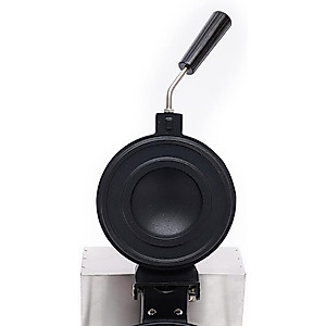 Electric Burger Waffle Maker, 1000W Commercial Single Head Non Stick Panini Press Hamburger Machine, Ice Cream Waffle Baker Machine for Home Kitchen Use Breakfast