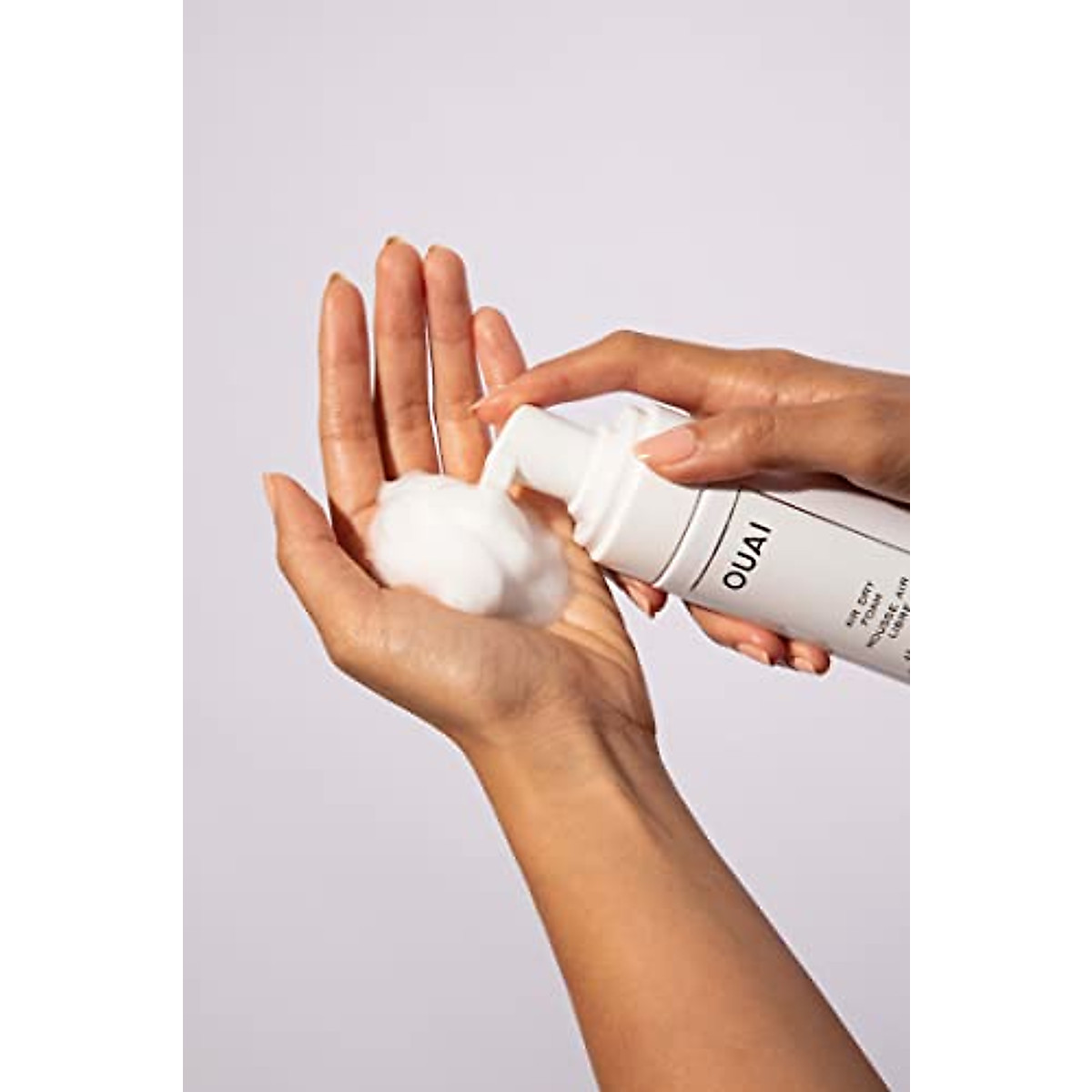 OUAI Air Dry Foam. Wash and Wear Mousse for Perfect Air-Dried Waves. Packed with Kale and Carrot Extract to Condition, Protect and Detangle Hair. Free from Parabens, Sulfates and Phthalates. (4 oz)