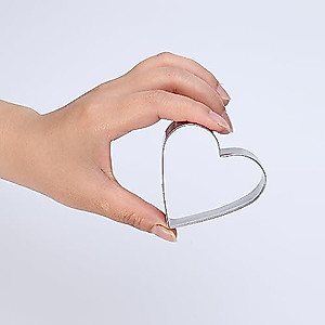 Docik Cookie Cutters Shapes for Baking, Heart Flower Star Round Metal Small Cookie Cutters Stainless Steel Mini Biscuit Cutters Molds Set for Kids, 12 Piece