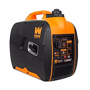 WEN 56225i 2250-Watt Gas Powered Portable Inverter Generator with Fuel Shut-Off, CARB Compliant , Black