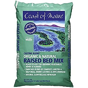 New Coast of Maine - Organic Raised Bed Mix - Castine Blend, 1.0cf