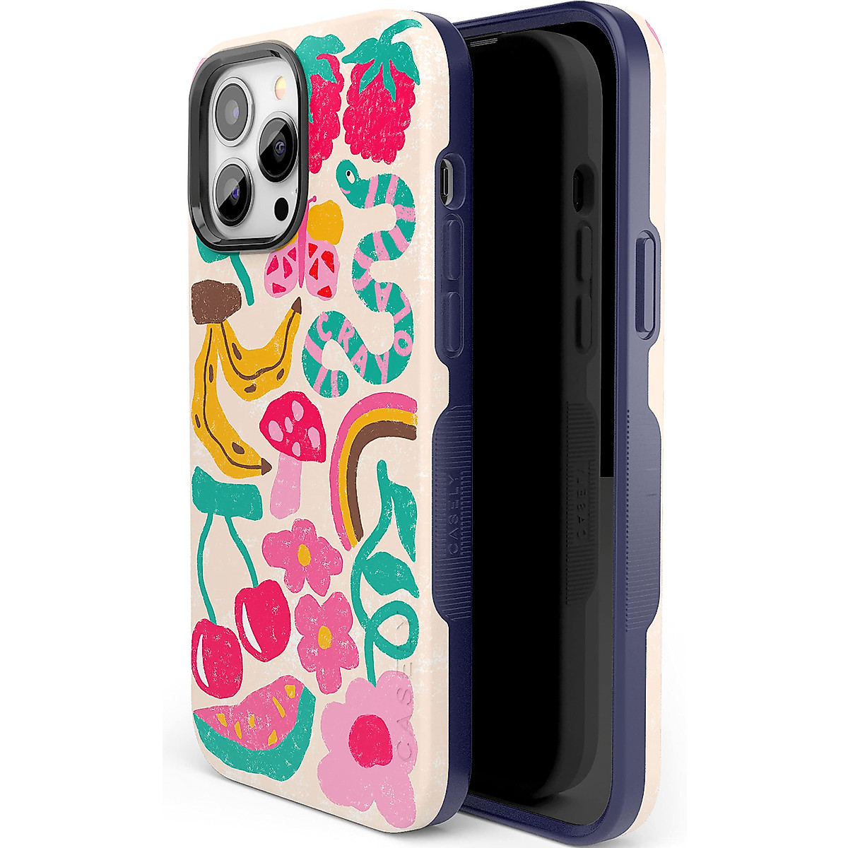 Casely iPhone 13 Pro Max Case | Compatible with MagSafe | Doodle Bug | Crayola Crayon Case