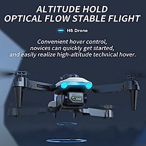 Drone with HD Dual Camera, Foldable Drone Remote Control Quadcopter Toys for Adult Kids, Intelligent Obstacle Avoidance UAV, Wifi Fpv, Altitude Hold One Key Start with Storage Bag