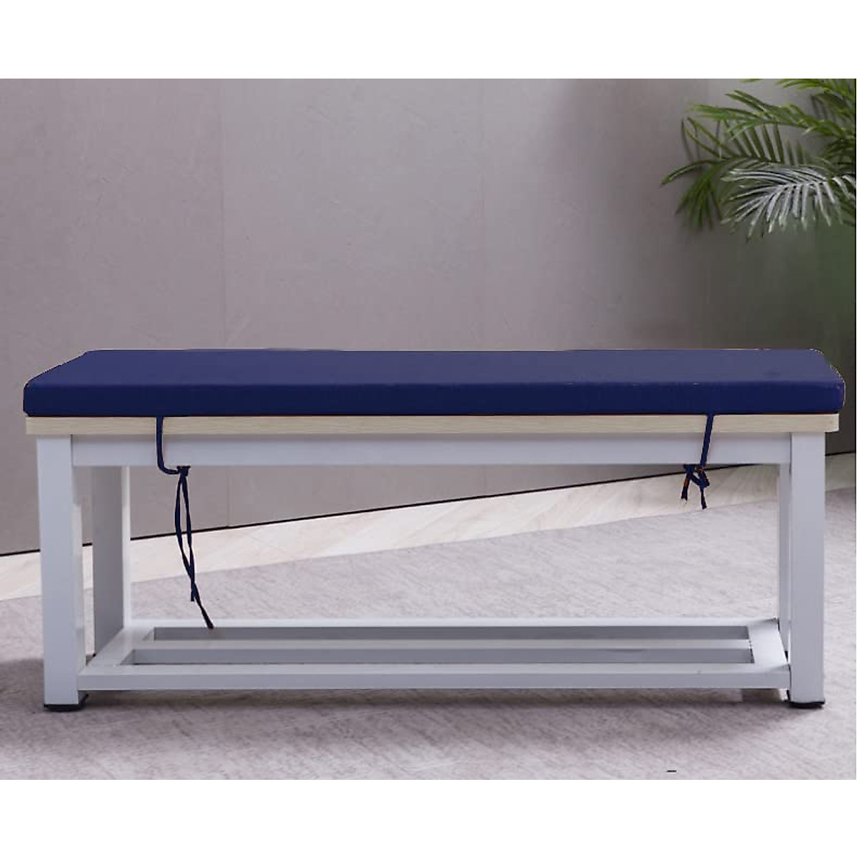 MYLSMPLE Bench Cushion Chair Pad Outdoor Bench/Swing Cushion Slip Cover Water Resisitant UV Protection Indoor Patio Furniture Cushion Cover with Zipper Replacement Cover (36"X18"X2", Navy Blue)