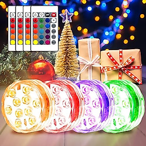 Creatrek LED Christmas Lights with Remote, 16 Color Changing Christmas Lights, Battery Operated Christmas Lights for Indoor Outdoor Party Decoration
