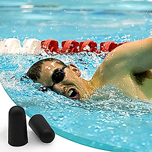 30 Pair Earplugs for Noise Cancelling Noise Blocking Ultra Soft Ear Plugs for Sleeping Study Work Black