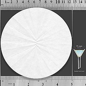 12.5 cm Fluted Filter Paper, Pre-Pleated (Folded), Qualitative Grade 1 - ZENPORE Medium Flow 125 mm (100 Discs)