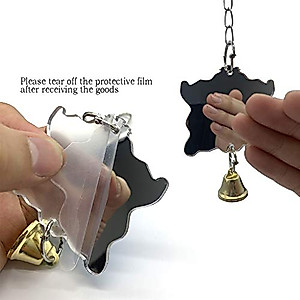 EBaokuup 10 Packs Bird Swing Chewing Toys- Parrot Hammock Bell Toys Parrot Cage Toy Bird Perch with Wood Beads Hanging for Small Parakeets, Cockatiels, Conures, Finches,Budgie,Parrots, Love Birds