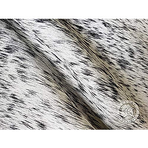 Genuine Salt and Pepper Cowhide Rug Large 6 x 7 ft. 180 x 220 cm