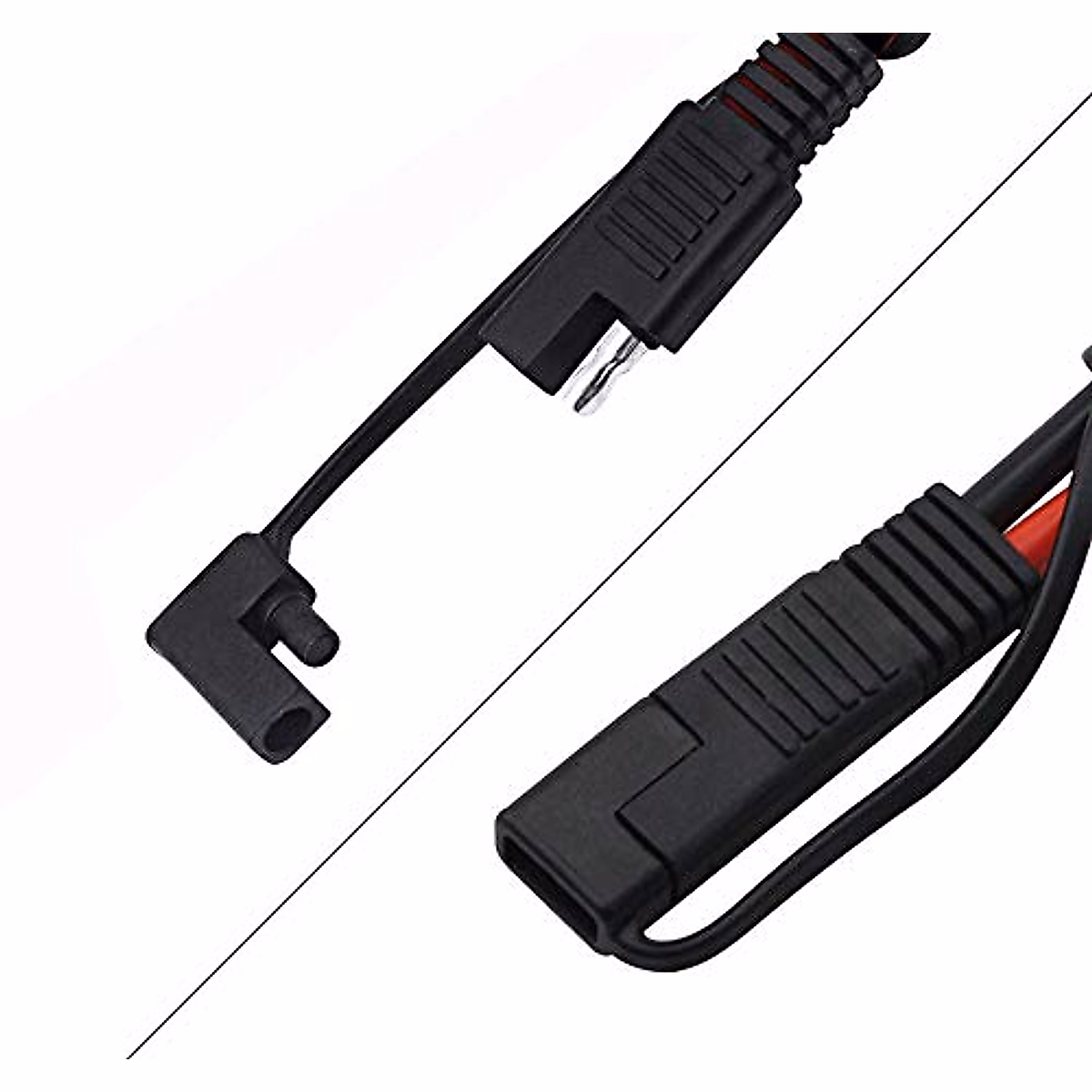 CERRXIAN 50cm 10AWG SAE to Male & Female Adapter 10AWG Cable with SAE Conector for RV Panel Solar