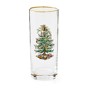 Spode Christmas Tree Hiball Glasses, Set of 4