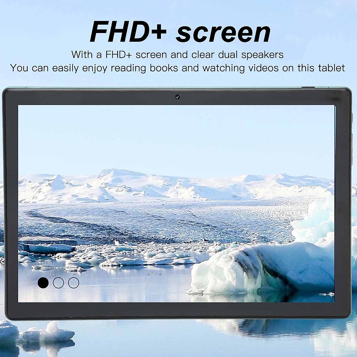 DAUERHAFT 10.1 Inch Portable Tablet US Plug 100‑240V 2.4G 5G WiFi 5000mAh FHD Tablet 8 Core CPU Dual Speakers Support Fast Charge for Work (Green)