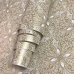 Decorative Paper Self Adhesive Shelf Drawer Liner Sticker 17.7 inch by 9.8 Feet