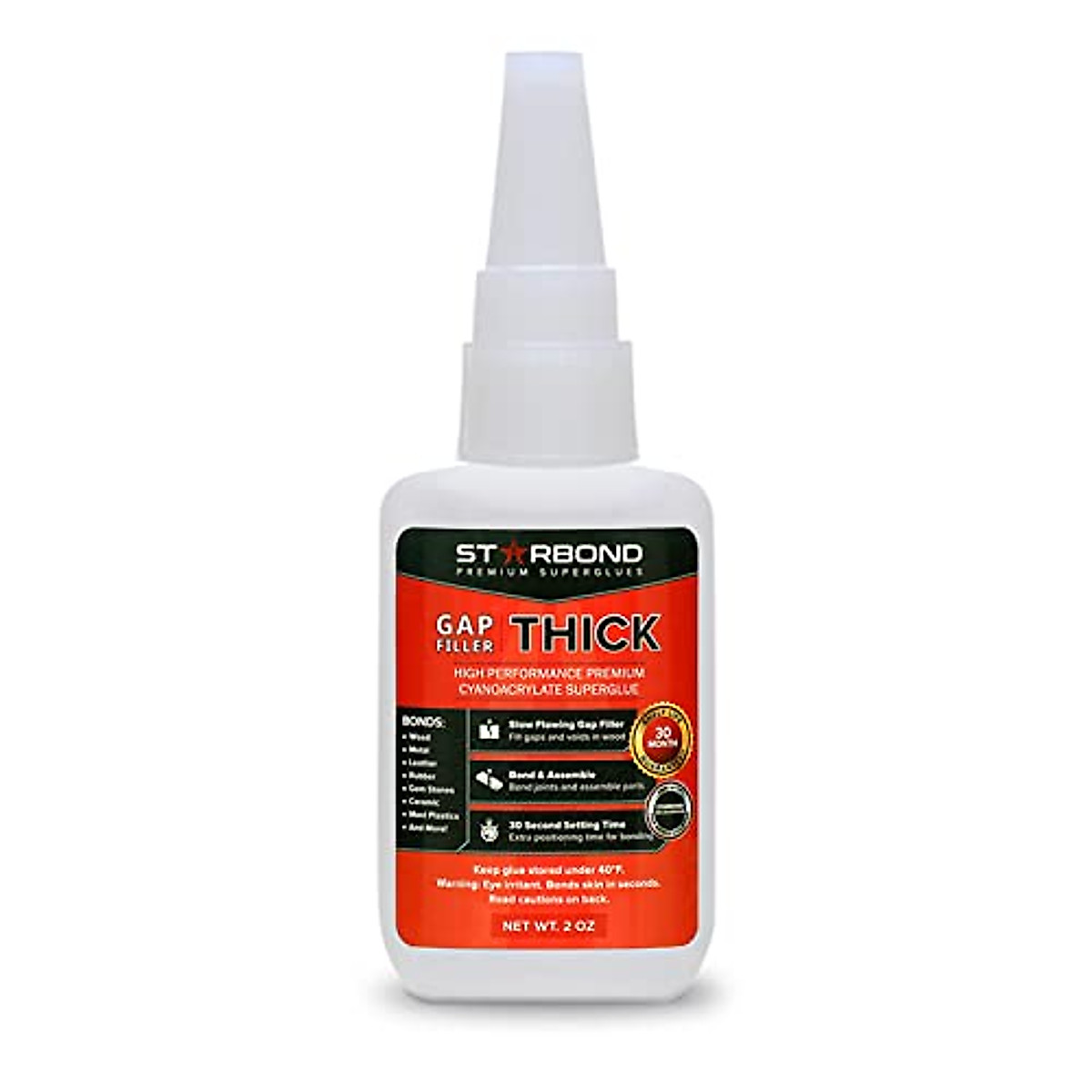 Starbond 2 oz. Thick CA Glue with 6 oz. Aerosol Activator Bundle (Premium Cyanoacrylate Super Glue) for Mitre Joint Bonding, Woodworking, Carpentry, Archery Fletching