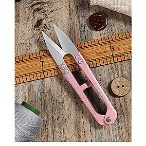 Ruwado 3 Pcs Thread Clippers Sewing Scissors 4.2 Inch Cutter Mini Snip Trimming Nipper Handheld Snippers Embroidery Clippers Sewing Scissors for Stitch Art Craft Project Tailor DIY Supplies