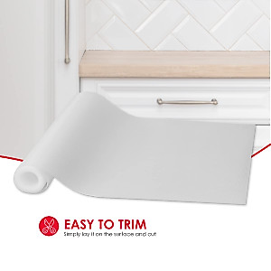 Home Basics, Clear Diamond 12" x 60" Shelf Liner Slip Non-Adhesive No Oder Multifunction Drawer Refrigerator Pantry Cupboard Shelving for Kitchen Home Closet Office