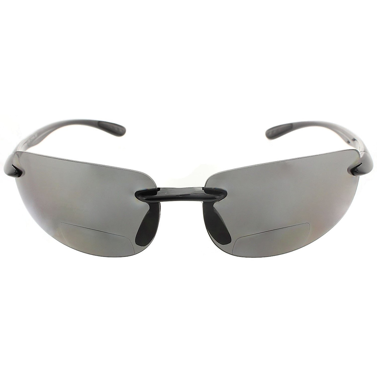 Fiore Island Sol Polarized Bifocal Sunglasses Sports Wrap Sun Readers Rimless TR90 Bi Focal Reading Glasses For Men And Women | 100% UV Protection