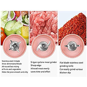Multifunctional Blender Stainless Steel Blades, 3 Speed Control With Pulse, Overheat Protection, Crusher, chopper, coffee grinder smoothie maker 22000 rpm 1150ml jar,blue,c,pink,c ZJ666