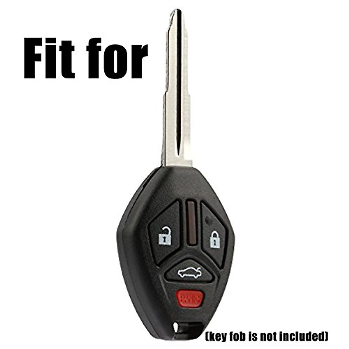 Coolbestda Silicone Key Fob Remote Skin Cover Case Protector Keyless Jacket for Mitsubishi Eclipse 2006-2012 Endeavor 2006-2011 Galant 2006-2012 Lancer Outlander 2007-2013