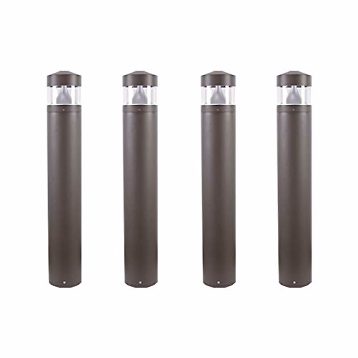 Solus C200BC-L10C-BZ-4PK LED Landscape Light, Exterior Surface Mounted Bollard, 120-277V 10W 4000K, 39" Height, Bronze, 4-Pack