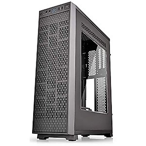 Thermaltake Core G3 Black Slim Small Form Factor ATX Perforated Metal Front and Top Panel Gaming Computer Case 2.0 Edition with Two 120mm Front Fan Pre-Installed CA-1G6-00S1WN-A0