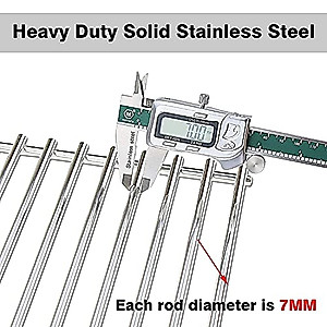 Hisencn Replacement Parts for Master Forge 1010037 Gas Grill Models, Stainless Steel Burners, Stainless Heat Plates Tent Shield and Cooking Grids Grill Grate Repair Kit