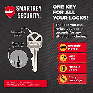 Kwikset Halo Touch Contemporary Square Wi-Fi Fingerprint Smart Lock No Hub Required featuring SmartKey Security in Matte Black (99590-004)