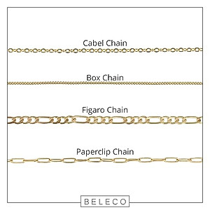 Beleco Jewelry Arabic Name Necklace Personalized Any Name Sterling Silver Or Gold/Rose Plated 18k