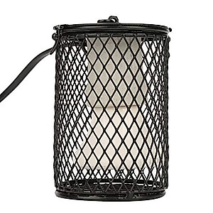 Hffheer Heat Lamp for Reptile 100W Infrared Ceramic Heat Emitter White Reptile Emitter Bulb Heater Lamp for Chicken Lizard Pet Brooder Coop Aquarium(Black)