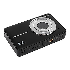 Compact Digital Camera, HD 1080P Type C Charging 44M Digital Camera for Photo for Travel (Black)