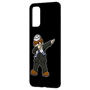 Galaxy S20+ Funny Jewish Bar Mitzvah Boy Dabbing Happy Hanukah Case