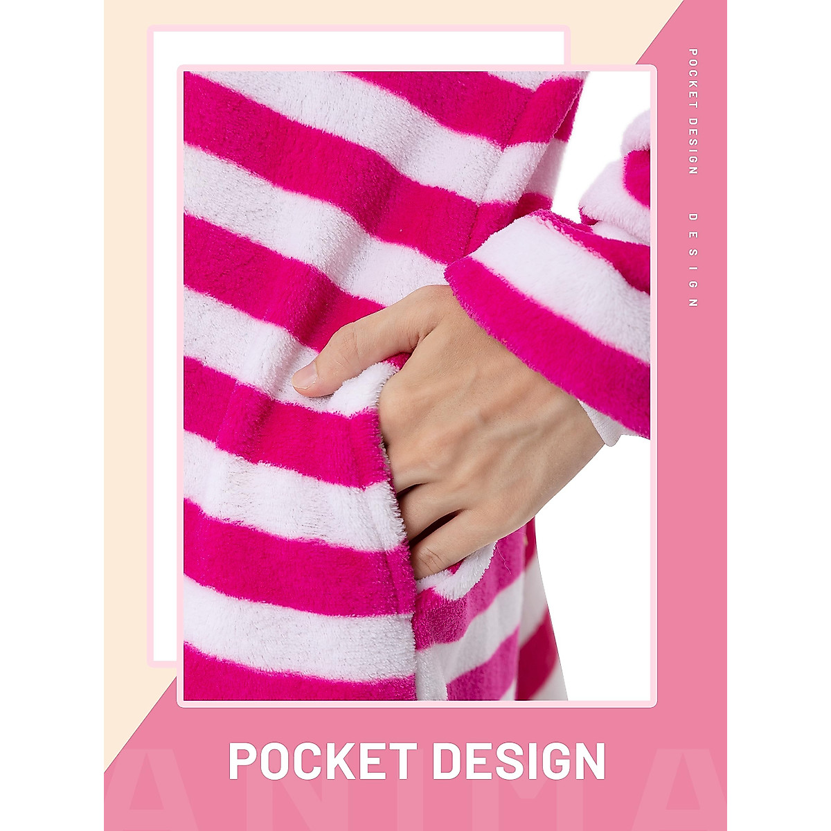 QSTYLE Adult Animal Onesie Halloween Costume,One Piece Cosplay Suit for Women and Men