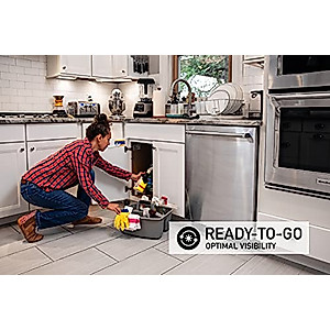 Mighty Tuff Rough and Rugged All-Purpose Cleaning Caddy, Grey/Black 2 Count (CD0170)