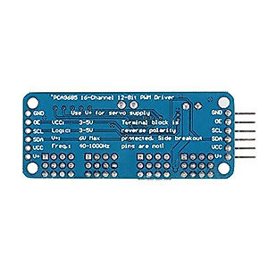VKLSVAN 3PCS PCA9685 16 CH Channel PWM Servo Motor Driver Board Controller 12 bit IIC Interface Module for Arduino or Raspberry pi
