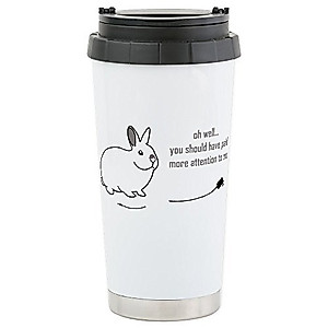 CafePress Oh Well... (Bunnies Chew Cabl Stainless Steel Trav Stainless Steel Travel Mug, Insulated 20 oz. Coffee Tumbler