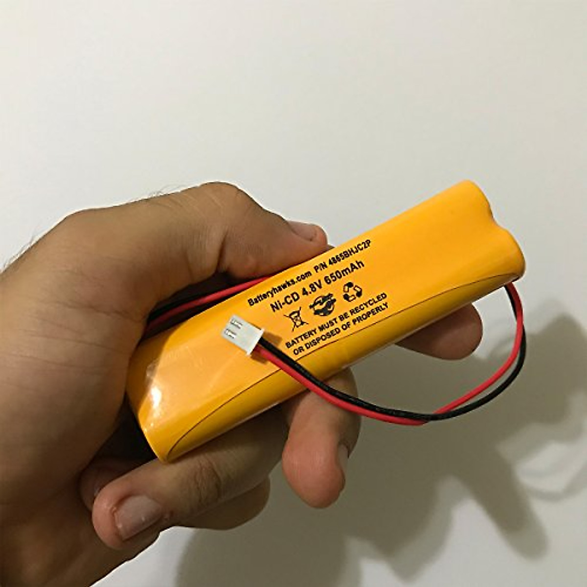 All Fit E1021R LITHONIA D-AA650Bx4 Unitech Dual-Lite 0120859 Ni-CD AA 650mAh 4.8V EJW-NI-CAD 800mah BYD D-AA650B-4 Exit Sign Emergency Light NiCad Battery Pack Replacement