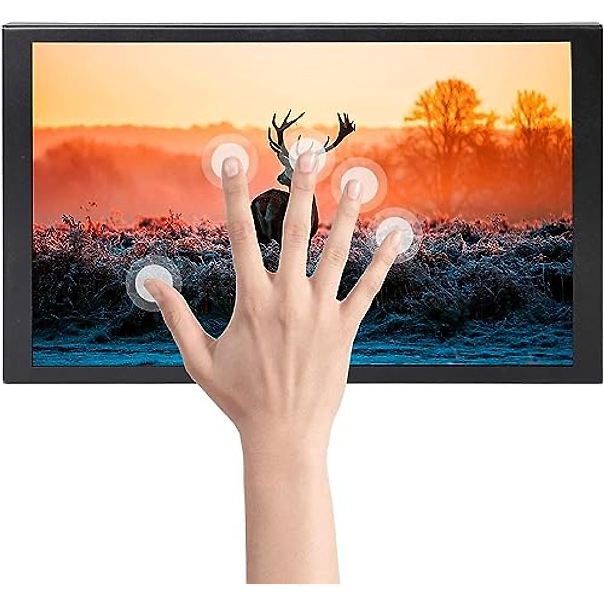 ELECROW 8 Inch Touchscreen Monitor Portable Screen HDMI-Compatible LCD Display 1280x800 Compatible with Raspberry Pi PC Jetson Nano Game Consoles
