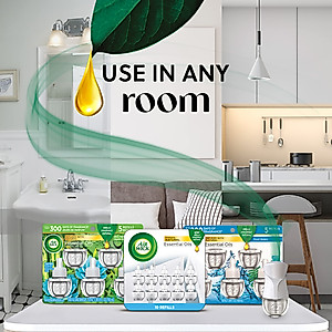 Air Wick plug in Scented Oil Warmer, White, 1 Count, Essential Oils, Air Freshener