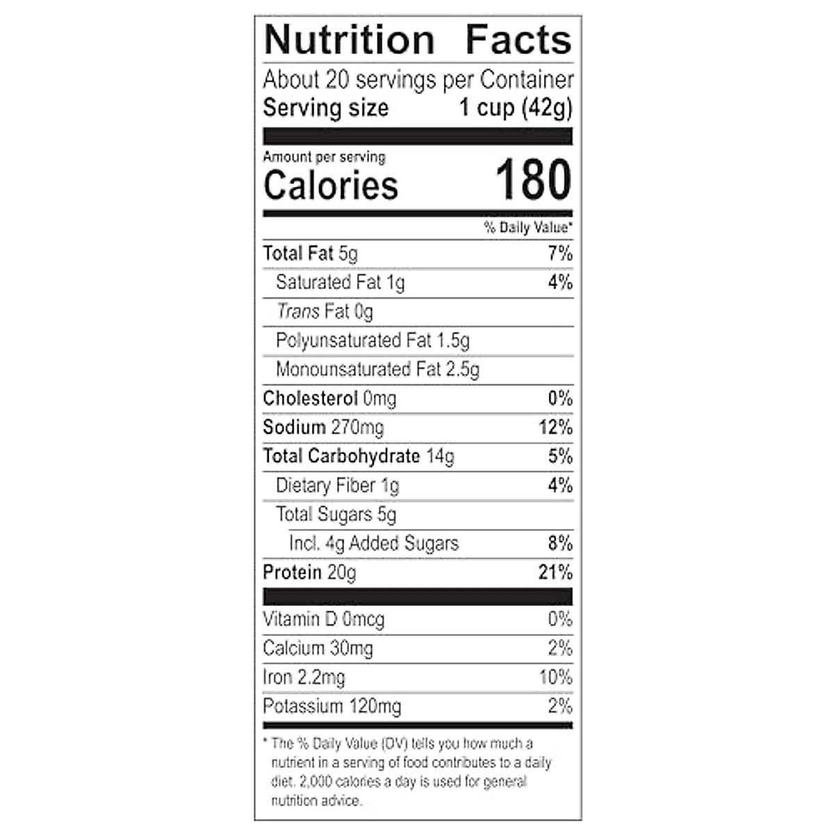 Post Premier Protein Chocolate Almond Cereal, Chocolatey Protein Cereal Flakes with Sliced Almonds, Contains 20g of Protein Per Serving, 30 OZ Box