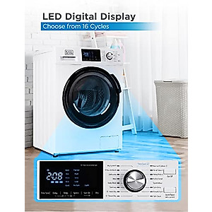 BLACK+DECKER Washer and Dryer Combo, 2.7 Cu. Ft. All In One Washer and Dryer with LED Display & 16 Cycles
