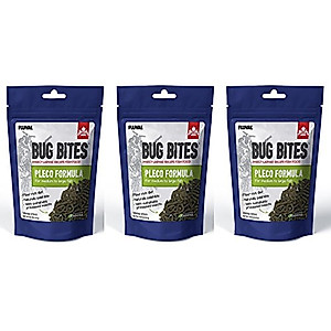 Fluval (3 Pack) Bug Bites Bottom Feeder Pleco Formula for Medium to Large Fish