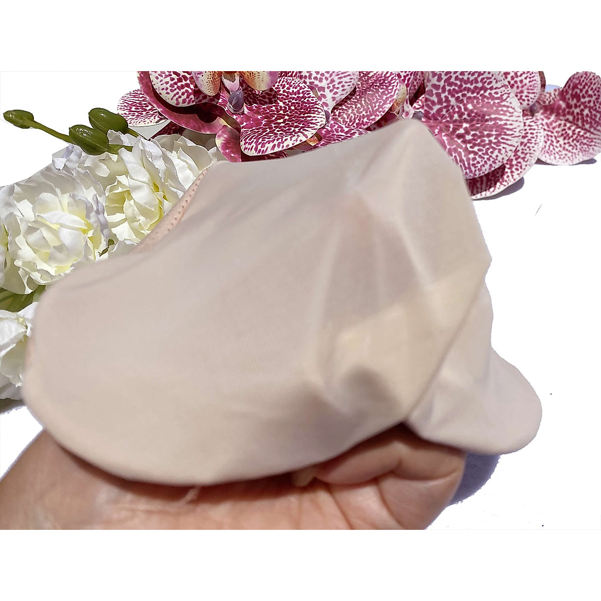 BIMEI A PAIR TRIANGLE SHAPE BREAST FORM COVER For Mastectomy Breast Forms (2XL)