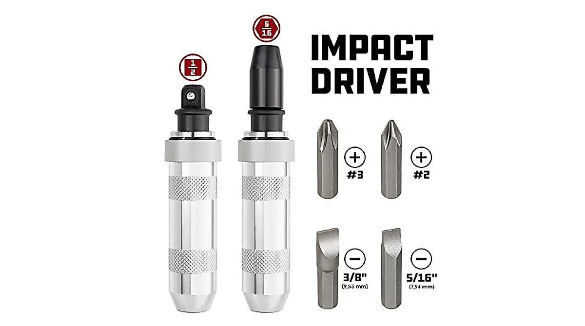 Powerbuilt 1/2 Inch Impact Driver Set - Rusted Screw Solution