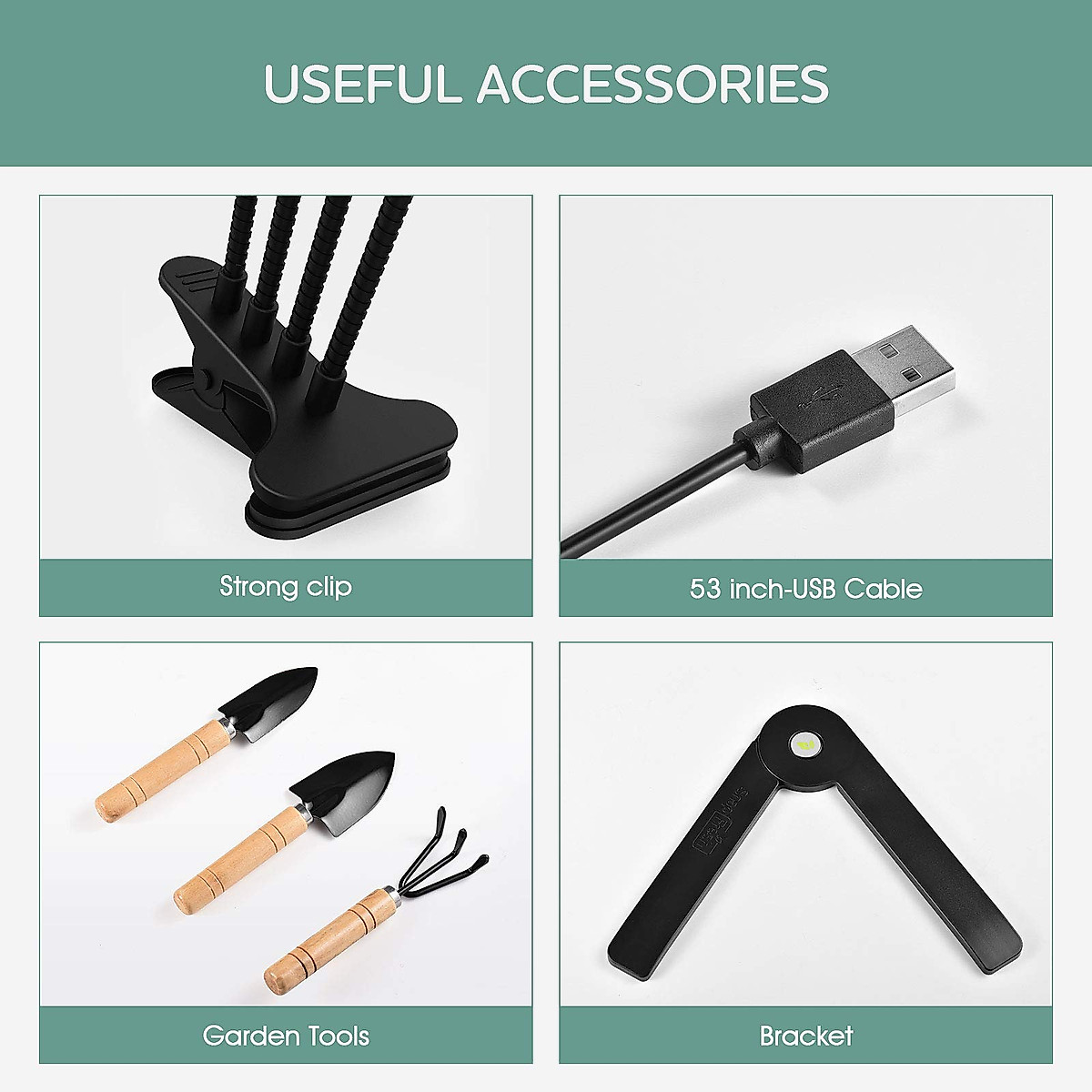 360° Grow Light for Indoor Plants - Gooseneck Full Spectrum Growing Lamp Strip w/ 3 Modes 9 Dimmable Brightness 3/9/12 H Timer Ideal for Greenhouse Plants Flowers Veg Succulents Potted Growth