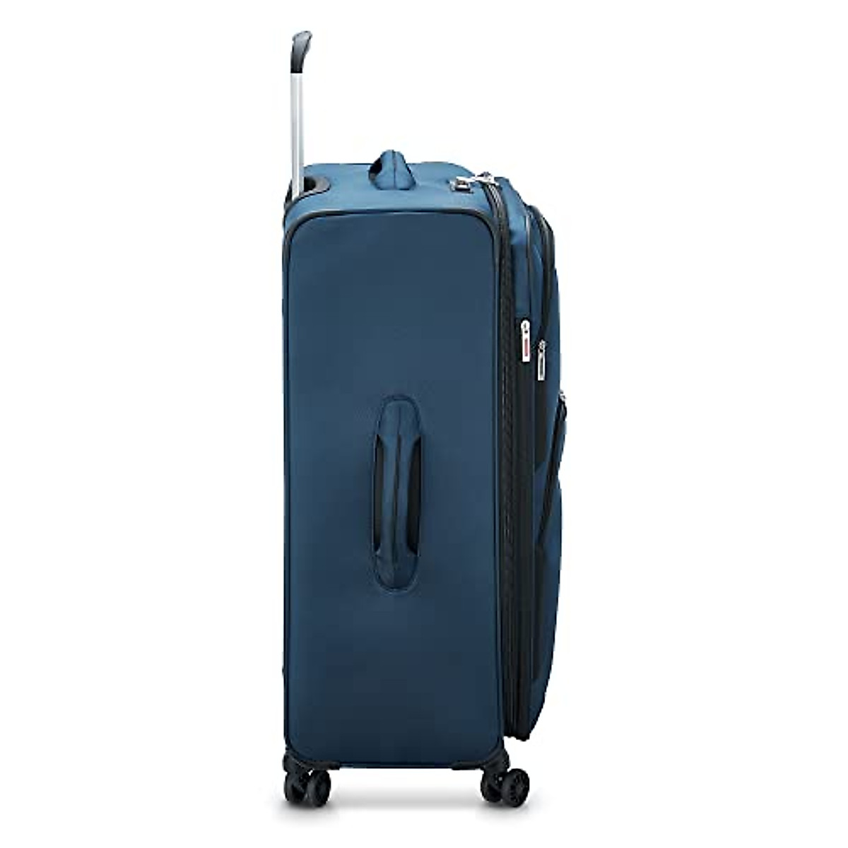 DELSEY Paris Sky Max 2.0 Softside Expandable Luggage with Spinner Wheels, Blue, 3 Piece Set