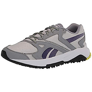 Reebok women's Lavante Terrain Running Shoe, Pure Grey/Yellow Flare, 8.5 US