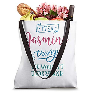 Cute Jasmine Thing Personalized Name Gifts Tote Bag